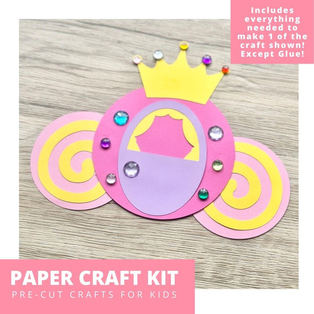 Princess Carriage Paper Craft Kit, Princess Carriage Arts & Crafts Kit ...