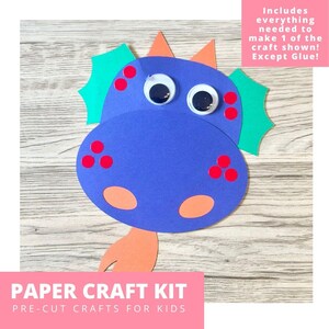 Dragon Paper Craft Kit, Dragon Arts & Crafts Kit for Kids, Dragon Craft ...