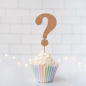 Glitter Question Mark Cupcake Toppers, Glitter Cupcake Toppers, Glitter ...