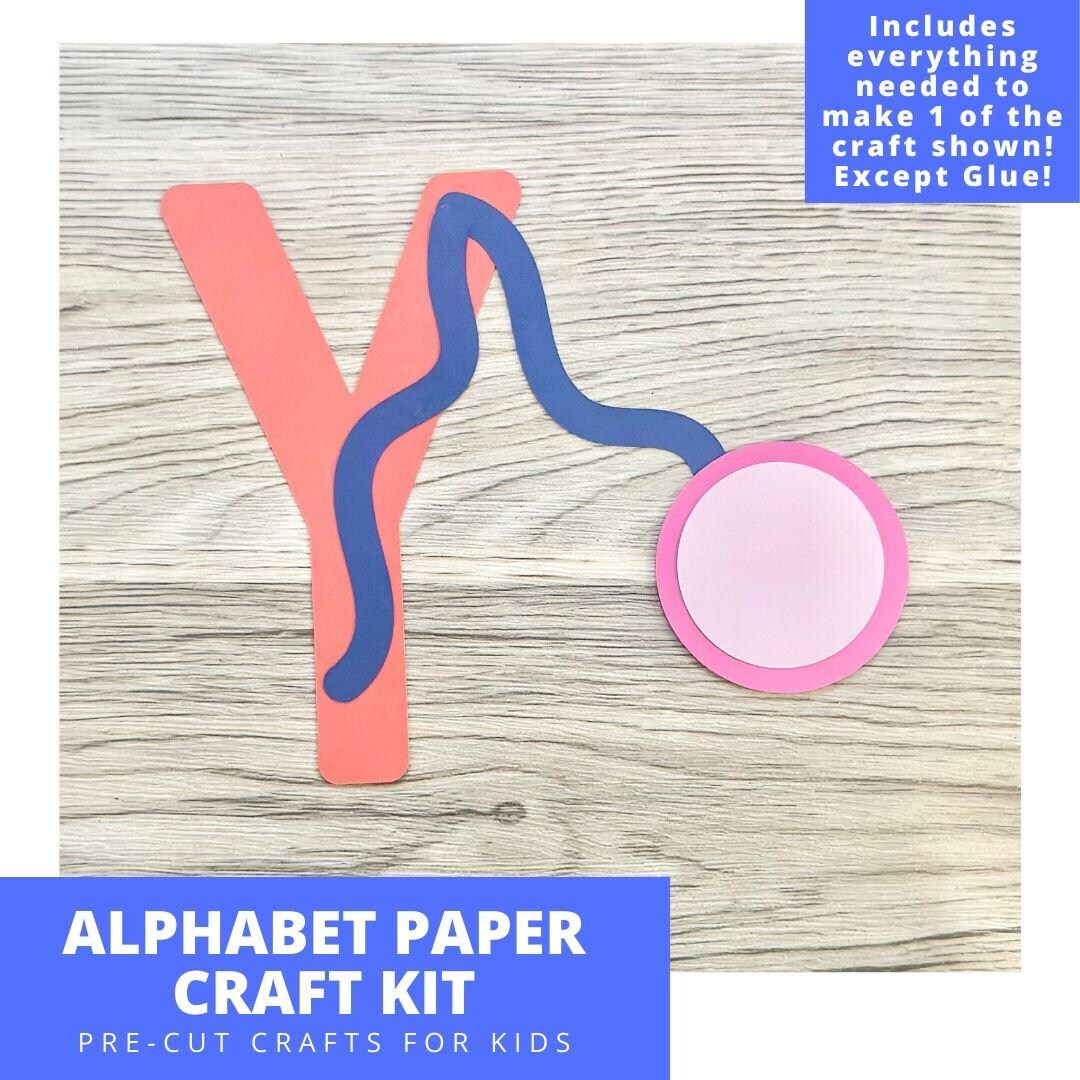 Y is for Yo-yo Paper Craft Kit, Alphabet Arts & Crafts Kit for Kids ...