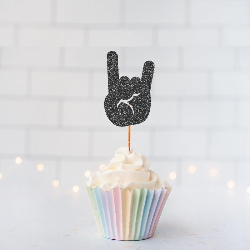 Rock Music Cake Toppers - Etsy