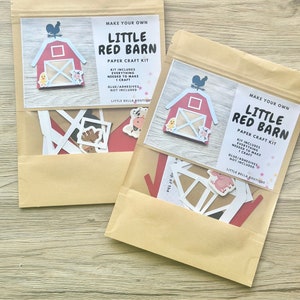 Little Red Barn Paper Craft Kit Little Red Barn Arts & Crafts Kit for ...