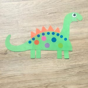 Brontosaurus Paper Craft Kit, Dinosaur Arts & Crafts Kit for Kids ...
