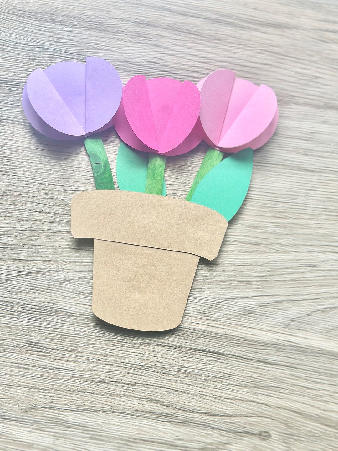 Spring Flower Pot Paper Craft Kit Flower Arts & Crafts Kit for Kids ...