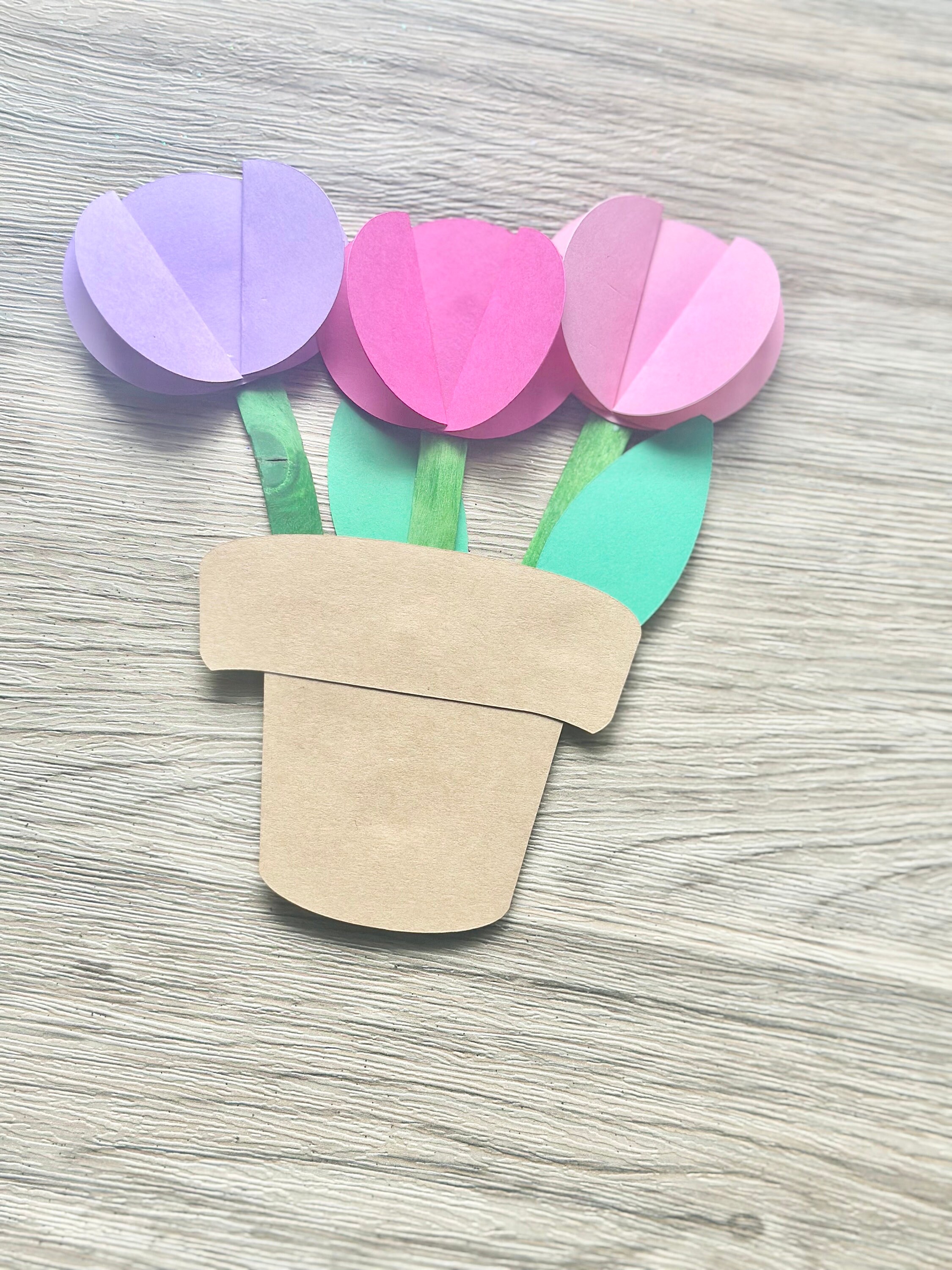 Spring Flower Pot Paper Craft Kit Flower Arts & Crafts Kit for Kids ...