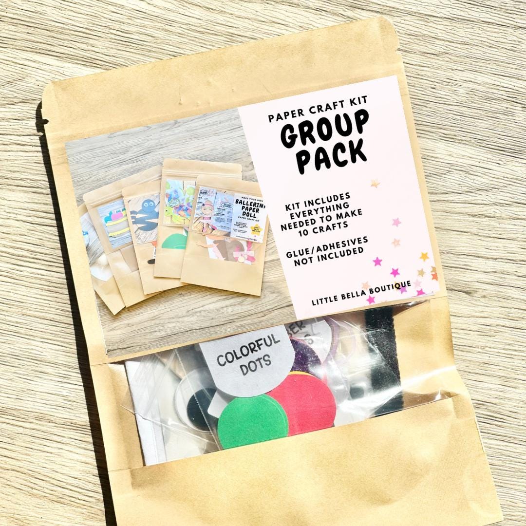 Group Pack Craft Kits, Paper Craft Kit Group Pack Kids Craft Kit Bundle ...