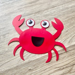 Crab Paper Craft Kit Crab Arts & Crafts Kit for Kids Sea Animals Craft ...
