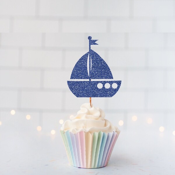 Sailboat Cupcake Toppers - Etsy