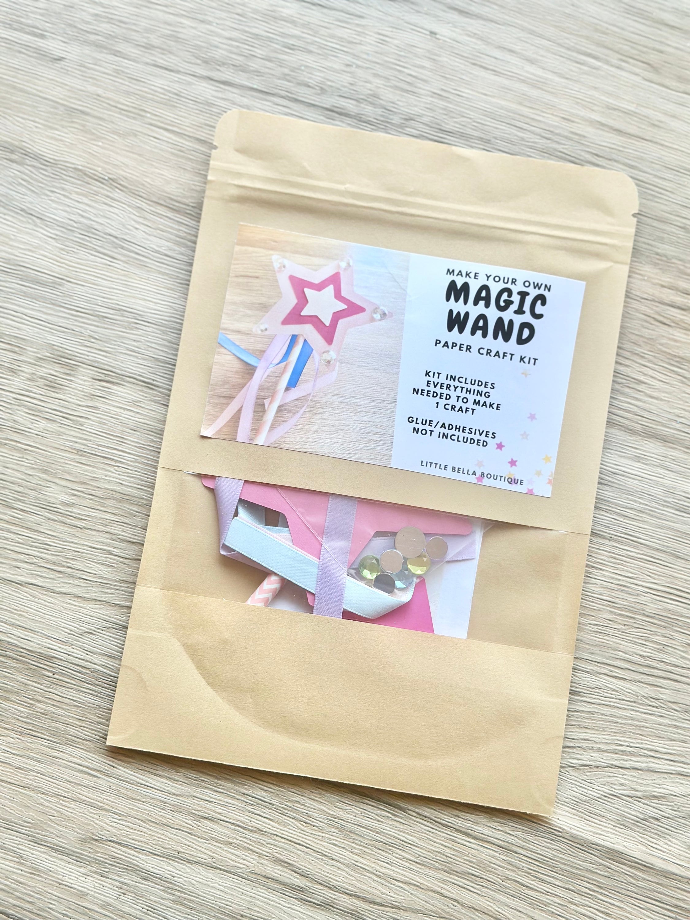 Magic Wand Paper Craft Kit Princess Arts & Crafts Kit for Kids Magic ...
