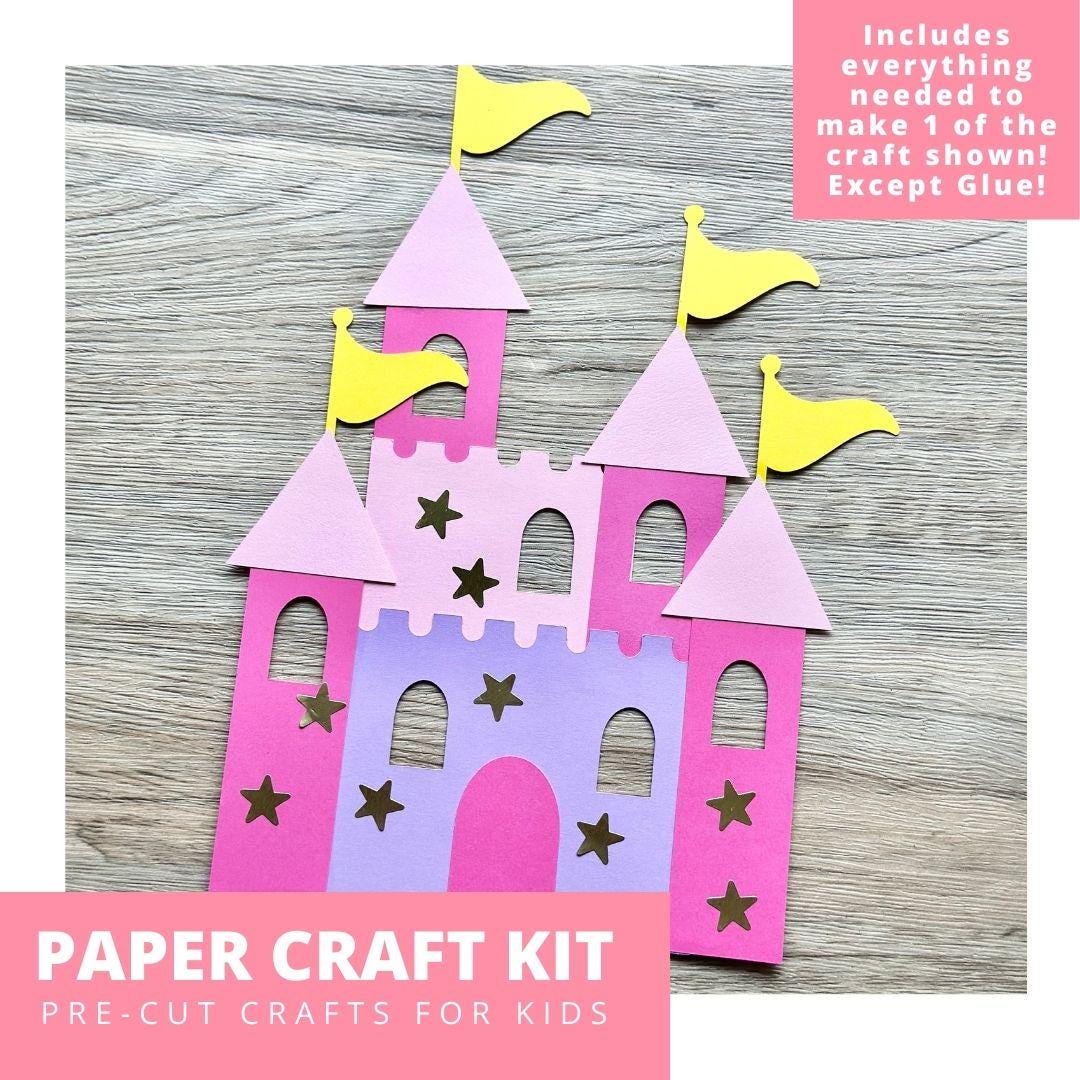 Princess Castle Paper Craft Kit, Princess Castle Arts & Crafts Kit for ...