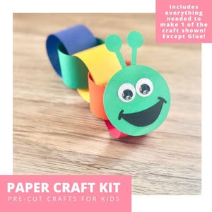Paper Chain Caterpillar Paper Craft Kit, Caterpillar Arts & Crafts Kit ...