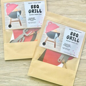 BBQ Grill Paper Craft Kit BBQ Grill Arts & Crafts Kit for Kids BBQ ...