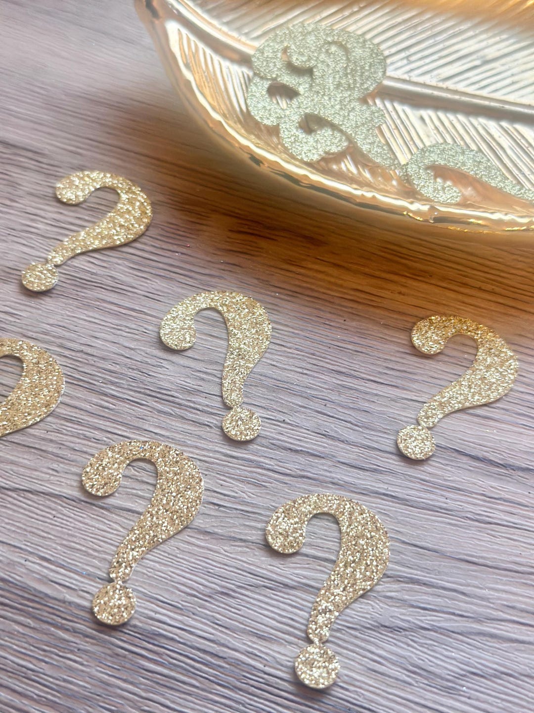 Glitter Question Mark Confetti, Surprise Party, Birthday Party, He or ...