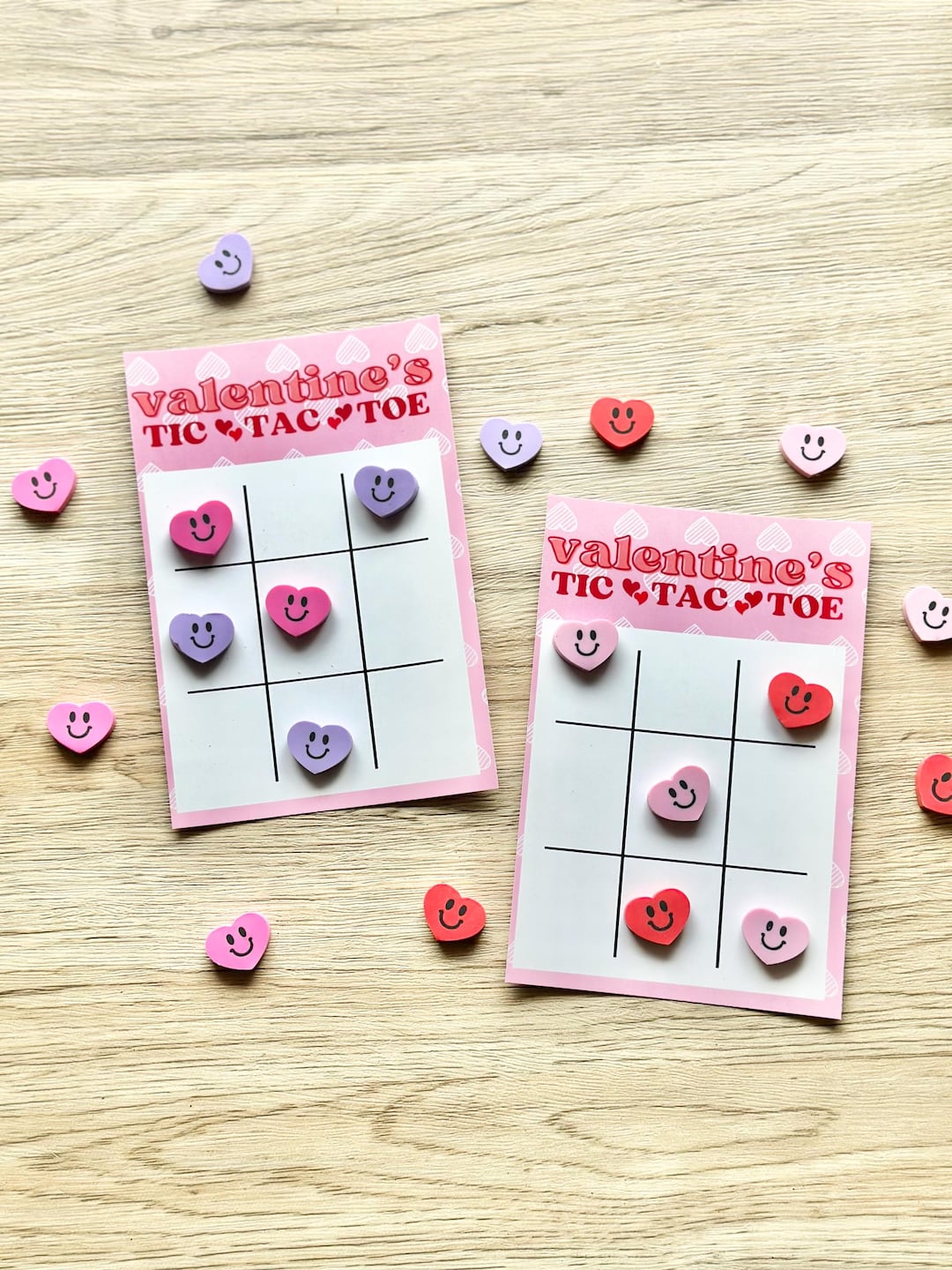 Valentine's Tic Tac Toe Game Valentine's Holiday Tic Tac Toe Favors ...
