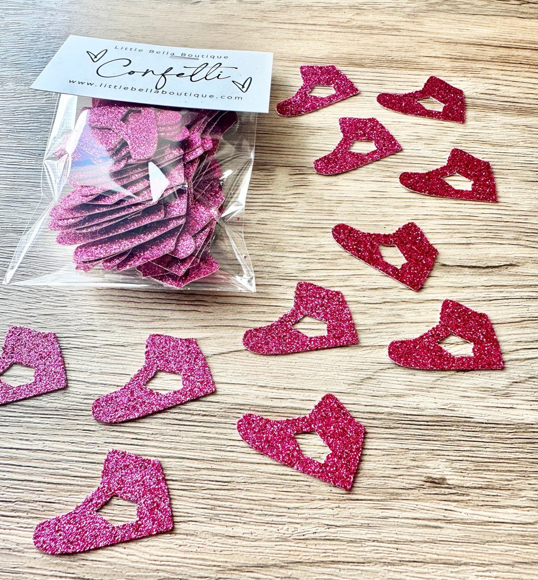 Glitter Tennis Shoes Confetti, Sneakers Table Scatter, Cardstock ...