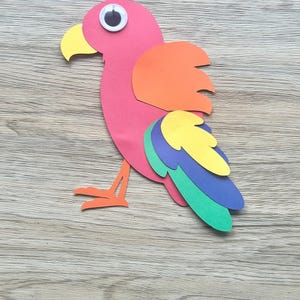 Parrot Paper Craft Kit Parrot Arts & Crafts Kit for Kids Parrot Craft ...