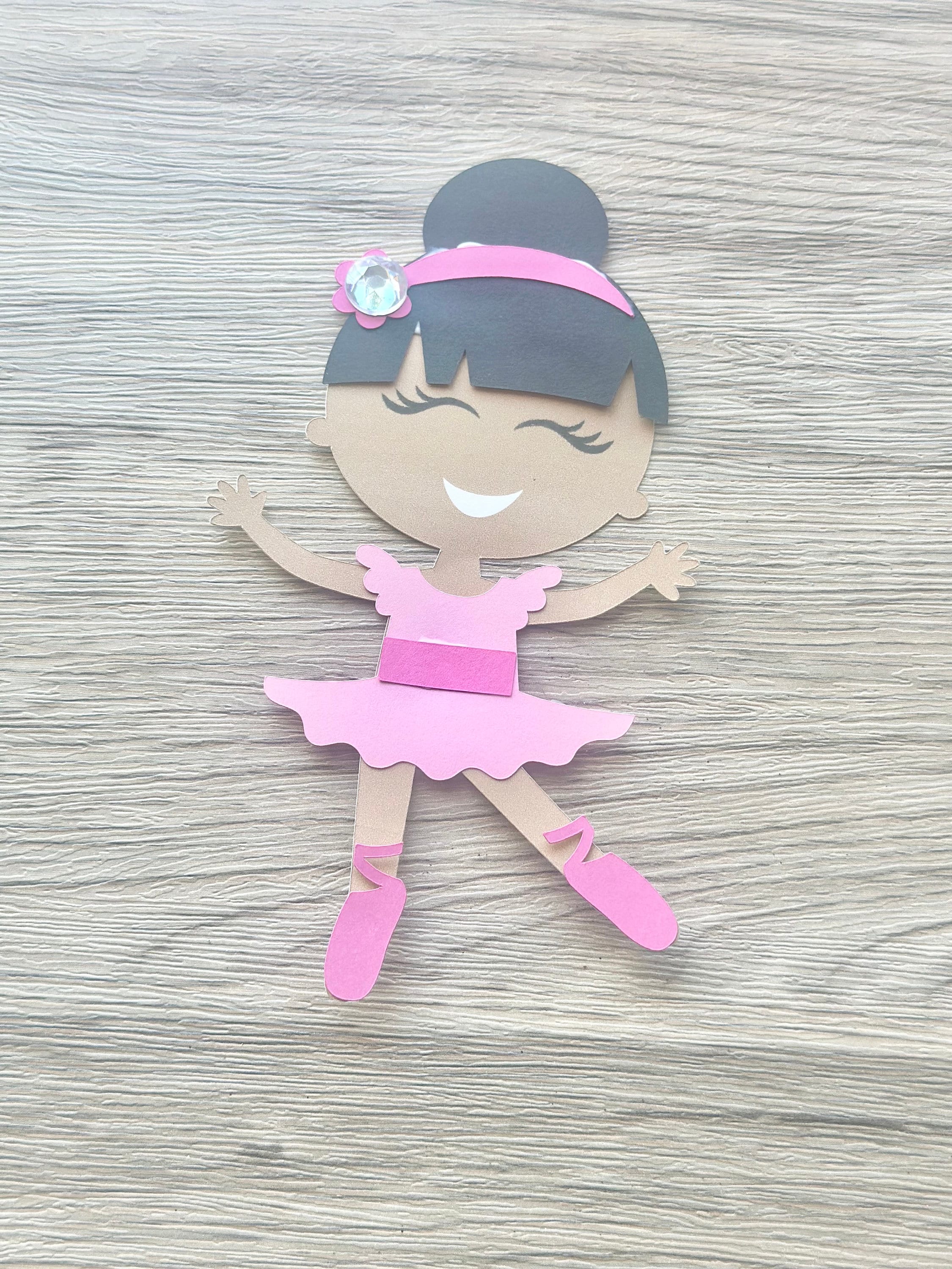 Ballerina Paper Doll Paper Craft Kit Ballerina Arts & Crafts Kit for ...