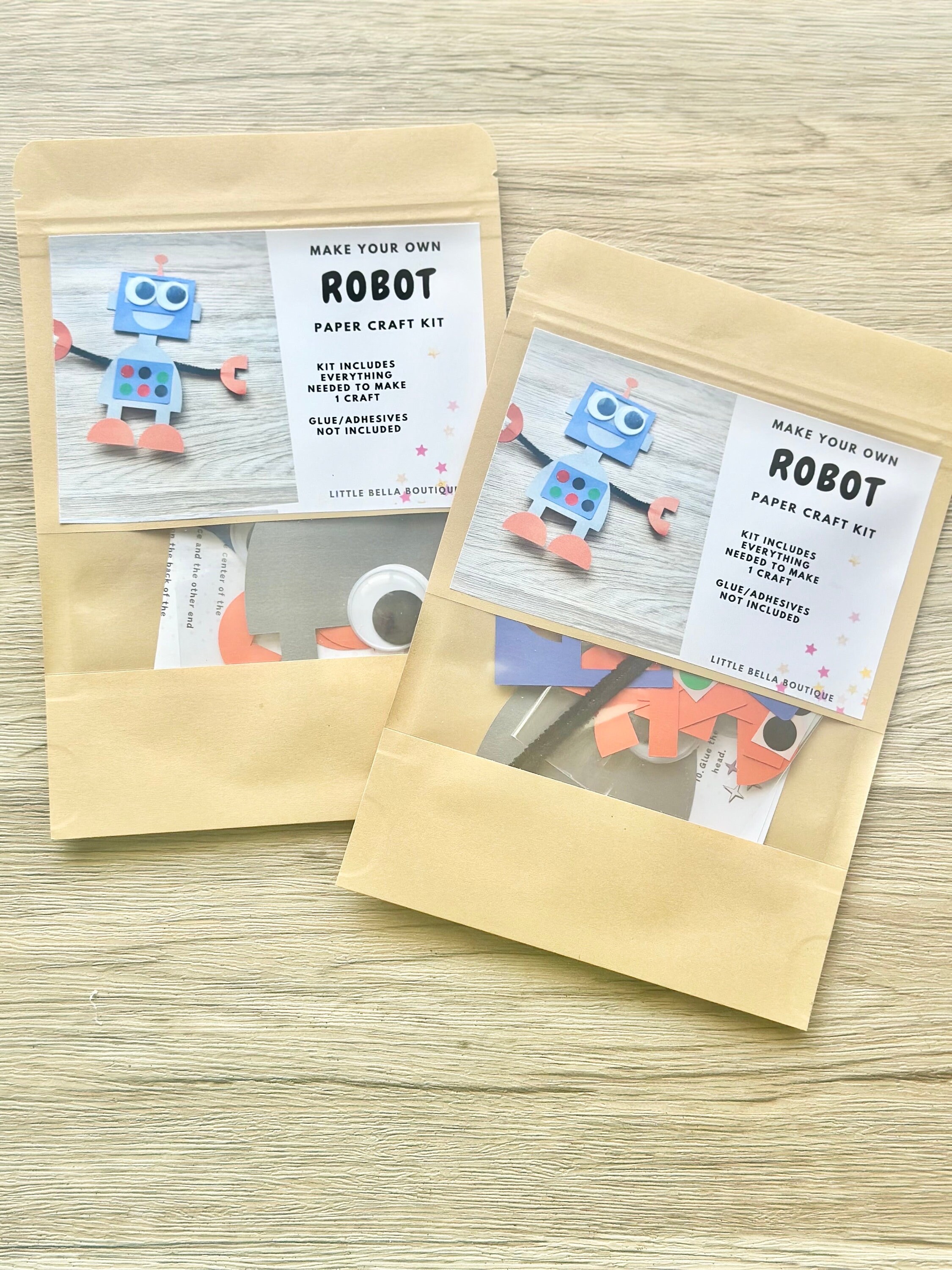 Robot Paper Craft Kit Robot Arts & Crafts Kit for Kids Robot Craft Kit ...