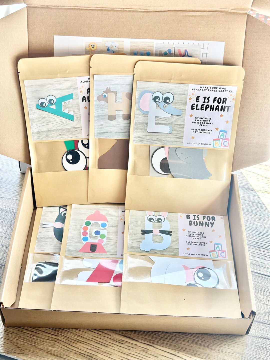 Alphabet Craft Kit Bundle ABC Kids Craft Kit Bundle Paper Craft Kits ...