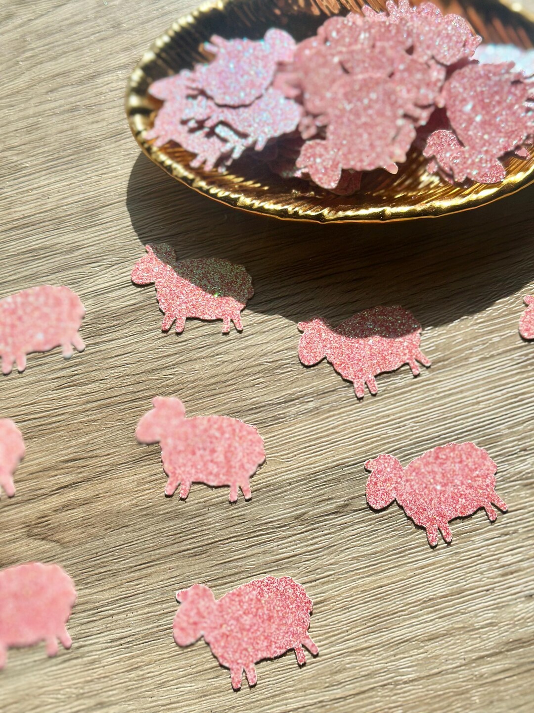 Glitter Sheep Confetti, Sheep Table Scatter, Cardstock Confetti, Glitter Confetti - Etsy