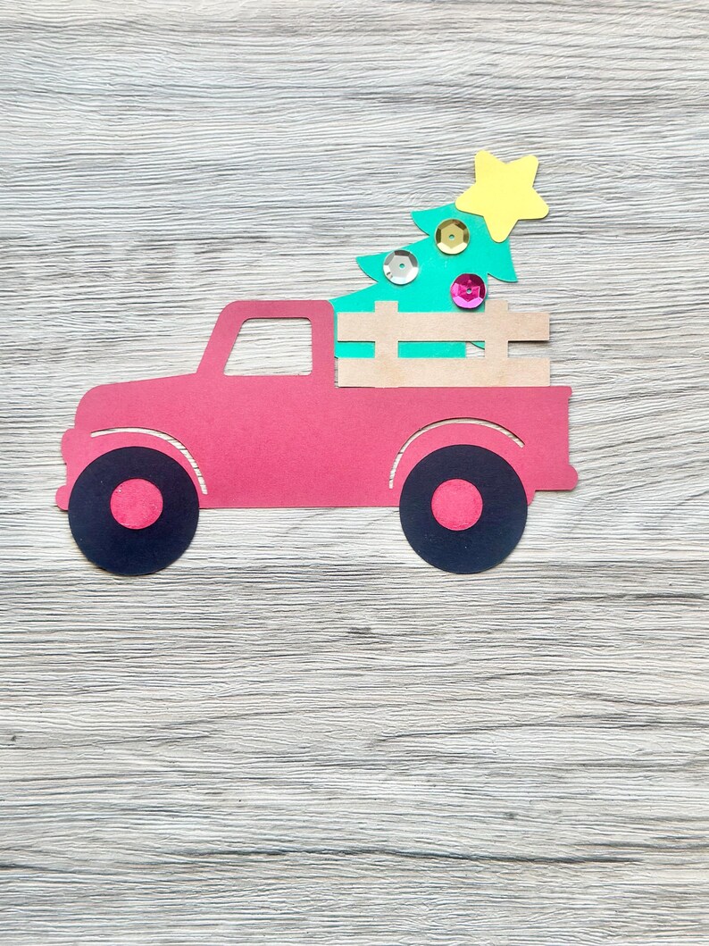Christmas Tree Truck Paper Craft Kit Arts & Crafts Kit for Kids ...