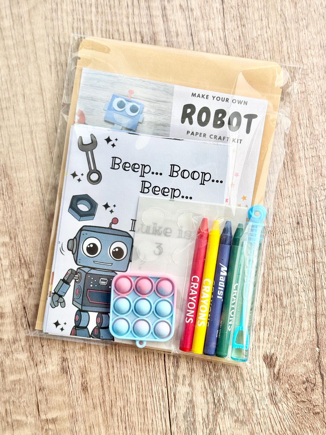Robot Craft and Color Party Packs, Robot Party Favors, Robot Craft Kit ...