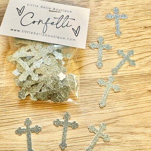 Glitter Cross Confetti, Cross Table Scatter, Cardstock Confetti ...
