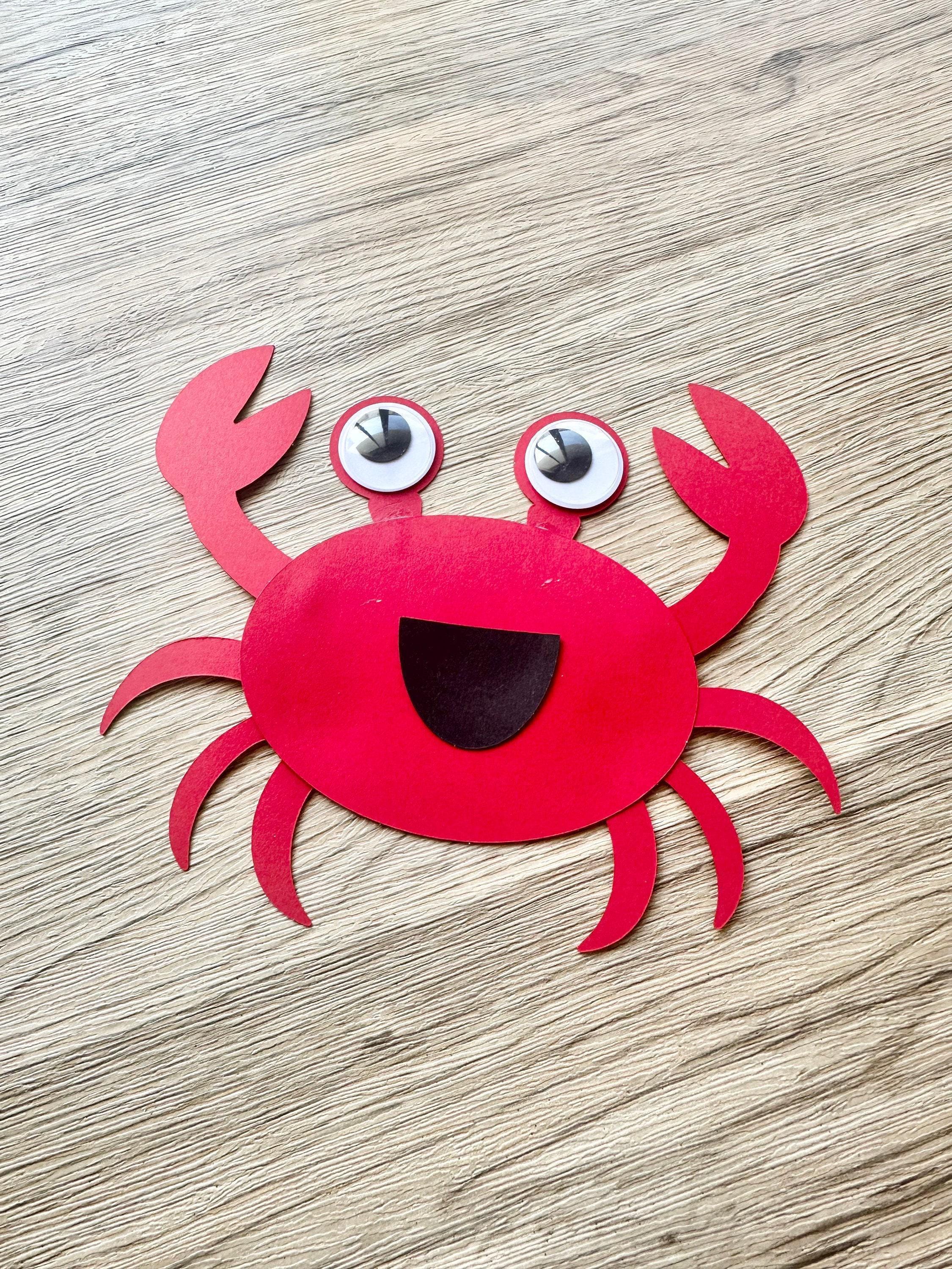 Crab Paper Craft Kit, Crab Arts & Crafts Kit for Kids, Sea Animals ...