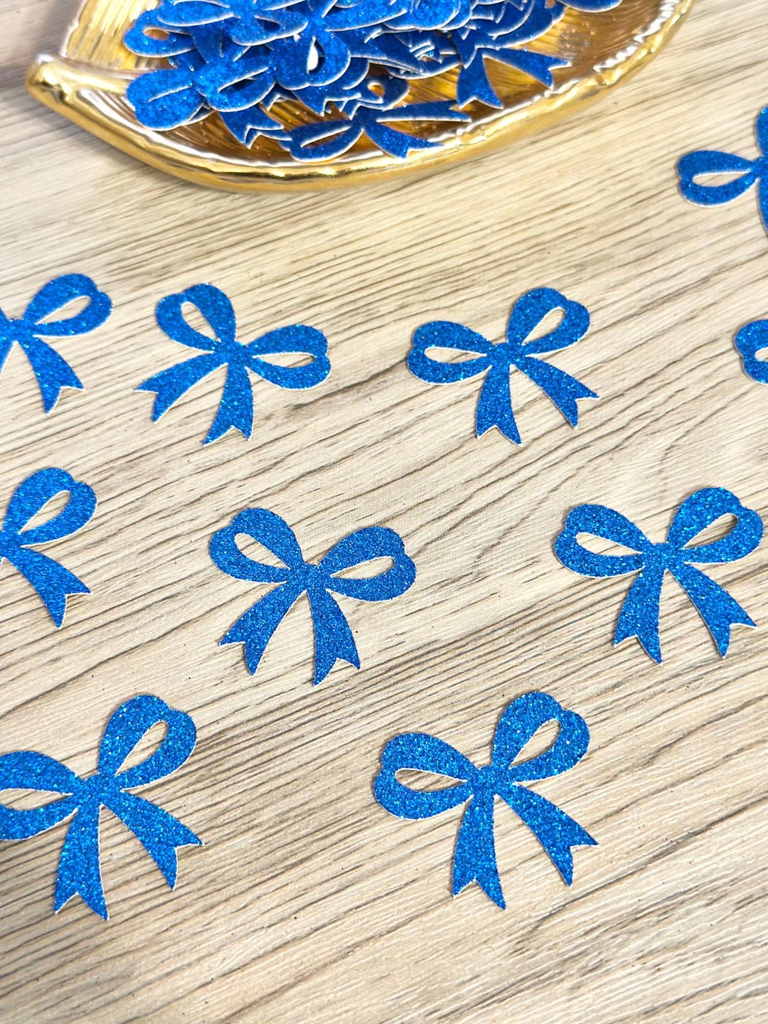 Glitter Fancy Bow Confetti, Ribbon Bow Table Scatter, Coquette Bow ...