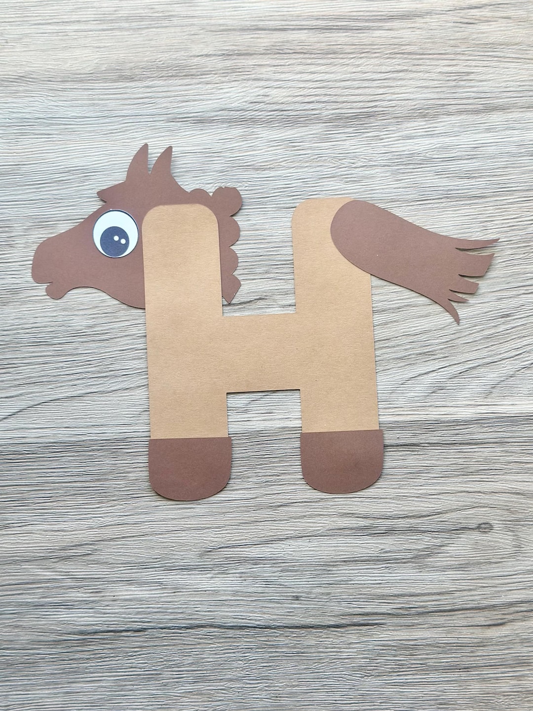 H is for Horse Paper Craft Kit Alphabet Arts & Crafts Kit for Kids Pre ...