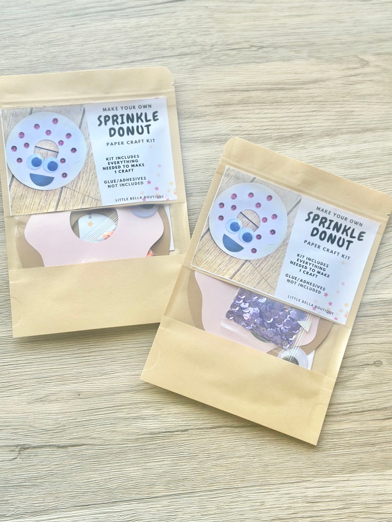 Sprinkle Donut Paper Craft Kit Sprinkle Donut Arts & Crafts Kit for ...