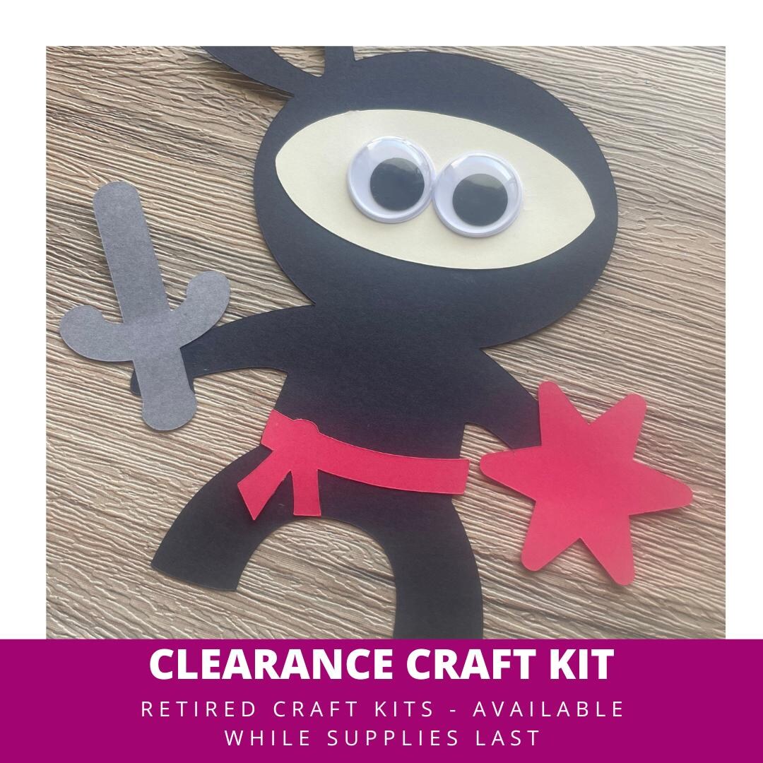 CLEARANCE CRAFTS: Ninja Boy Paper Doll Paper Craft Kit, Ninja Arts ...