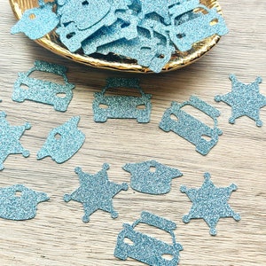 Glitter Police Confetti, Law Enforcement Party, Heroes, Police Birthday ...