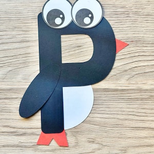 P is for Penguin Paper Craft Kit, Alphabet Arts & Crafts Kit for Kids ...