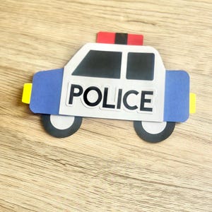 Police Car Paper Craft Kit, Police Car Arts & Crafts Kit for Kids ...