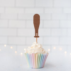 Glitter Baseball Bat Cupcake Toppers, Baseball Party, Sports Birthday ...