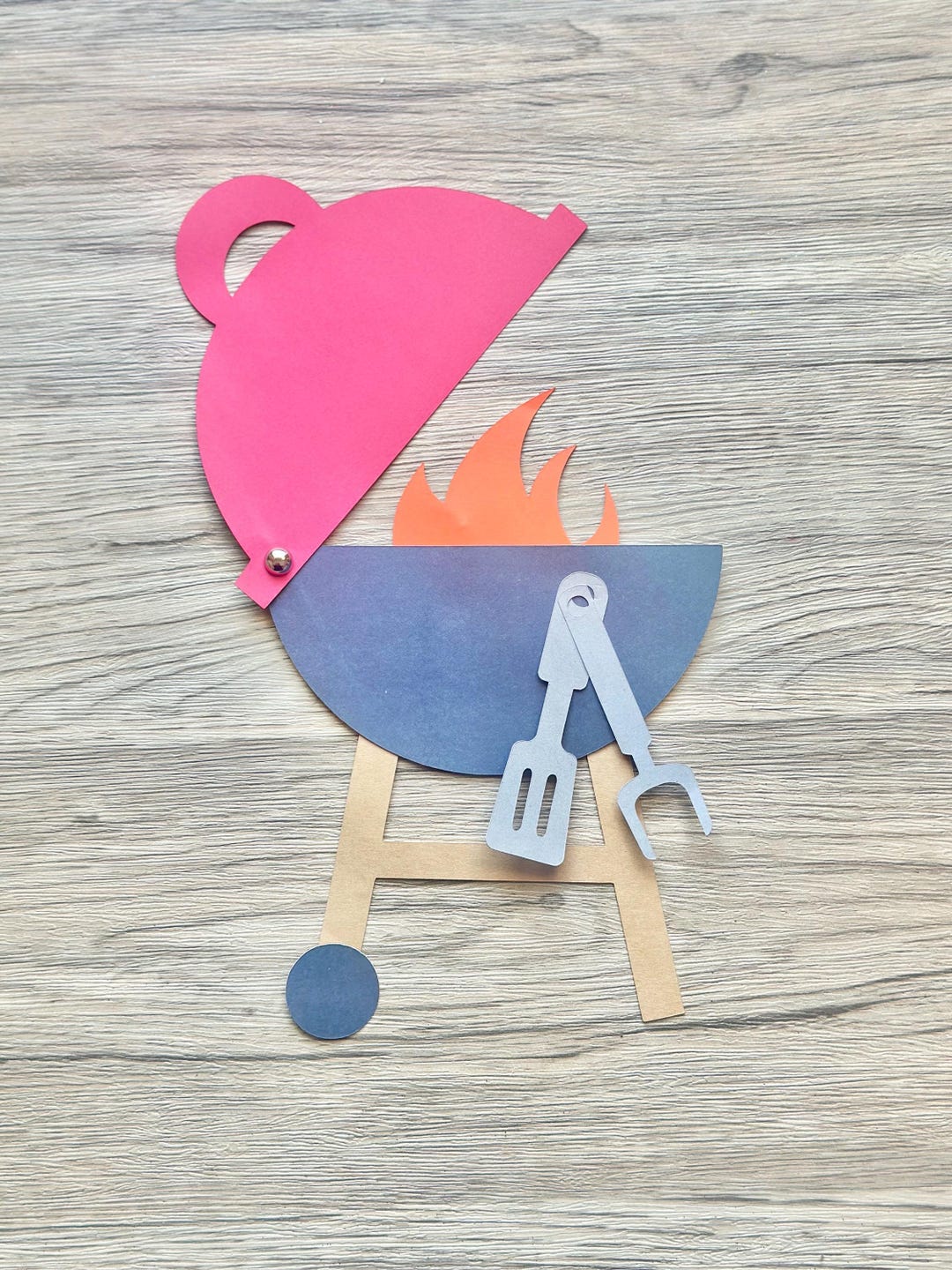 BBQ Grill Paper Craft Kit BBQ Grill Arts & Crafts Kit for Kids BBQ ...