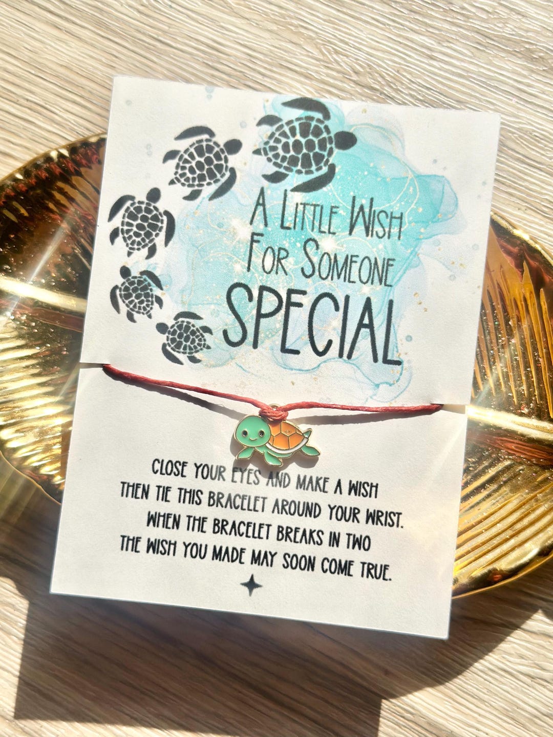 Turtle Wish Bracelet, Sea Animals Wish Bracelet, Favor Bracelets, Make ...