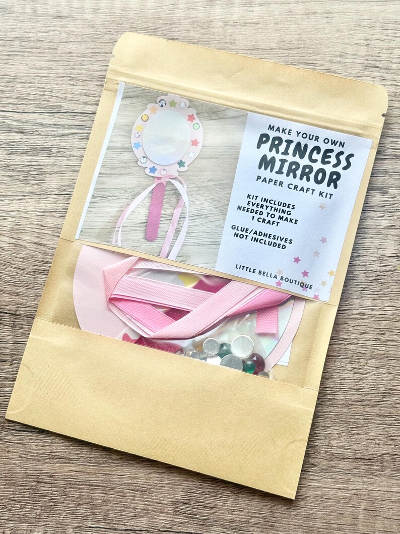 Princess Mirror Paper Craft Kit, Princess Mirror Arts & Crafts Kit for ...