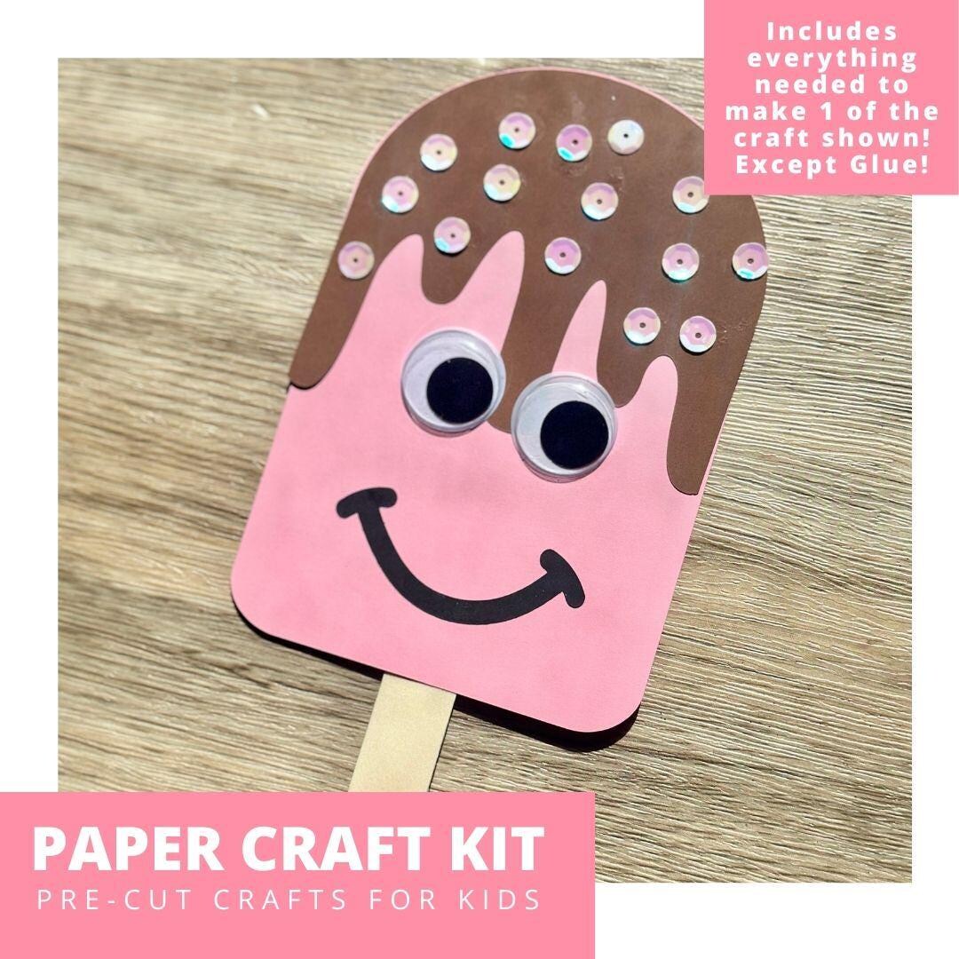 Ice Pop Pal Wand Paper Craft Kit, Ice Cream Arts & Crafts Kit for Kids ...