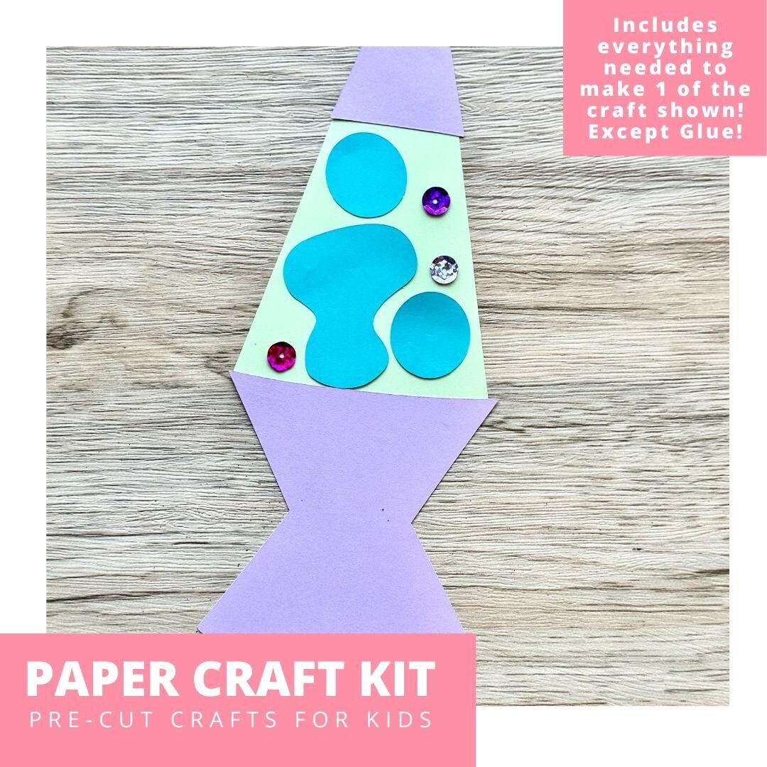 Lava Lamp Paper Craft Kit, Lava Lamp Arts & Crafts Kit for Kids, Kids ...