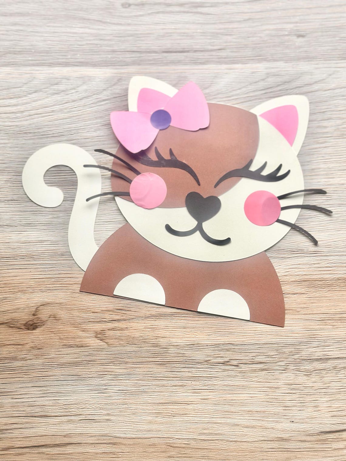 CLEARANCE CRAFT: Miss Meow Paper Craft Kit, Cat Arts & Crafts Kit for ...