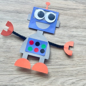 Robot Paper Craft Kit Robot Arts & Crafts Kit for Kids Robot Craft Kit ...