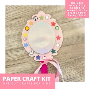 Princess Mirror Paper Craft Kit, Princess Mirror Arts & Crafts Kit for ...