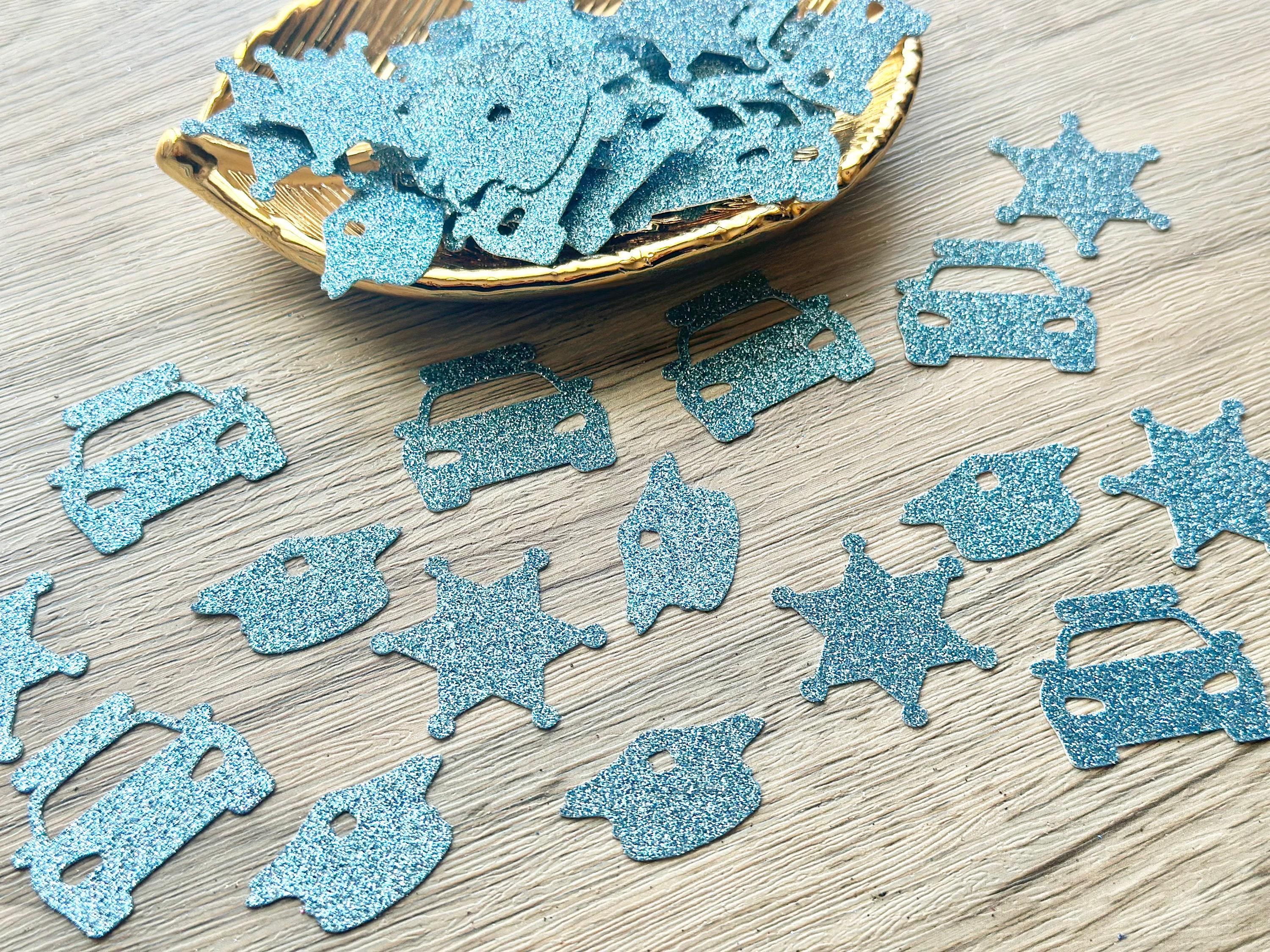 Glitter Police Confetti, Law Enforcement Party, Heroes, Police Birthday ...