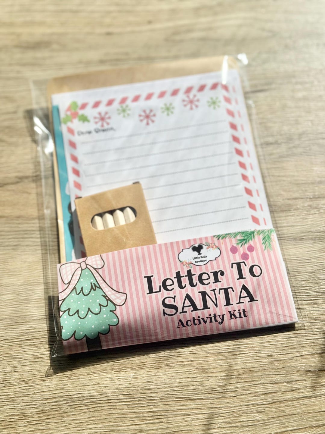 Letter to Santa Activity Kit, Christmas Craft for Kids, Holiday Letter ...