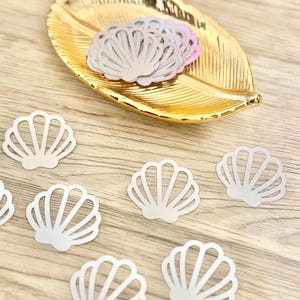 Holographic Sea Shell Confetti, Holographic Clam Shell Confetti, Jumbo ...