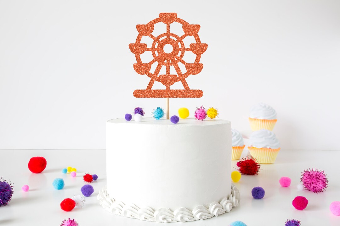 Ferris Wheel Cake Topper, Theme Park Ride Cake Topper, Fun Wheel Party ...