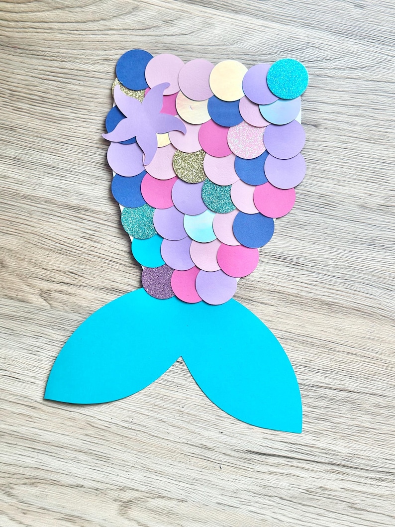 Mermaid Tail Paper Craft Kit, Mermaid Arts & Crafts Kit for Kids ...