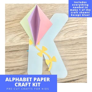 K is for Kite Paper Craft Kit, Alphabet Arts & Crafts Kit for Kids, Pre ...